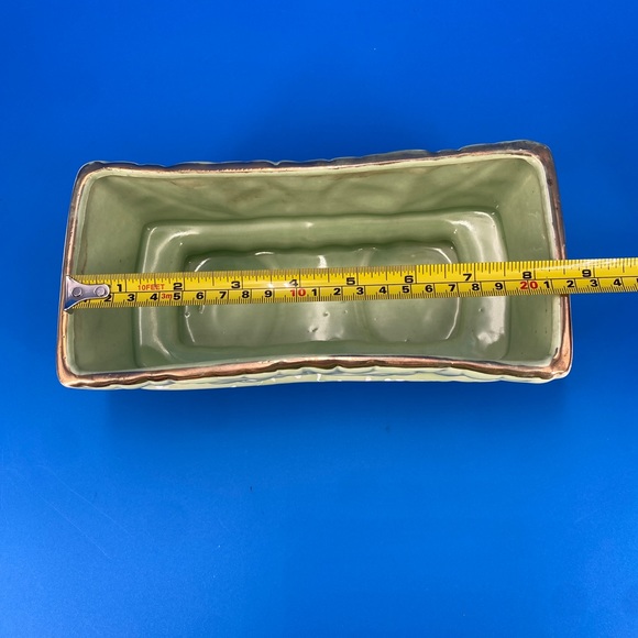 shafer | Accents | Vintage Shafer Pottery 23k Gold Trim Lime Green ...